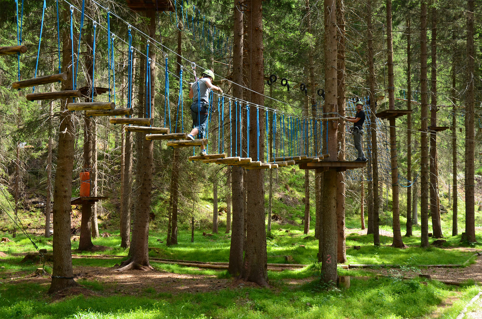 Seilpark Engadin, Adventure Rope-Park in the Engadine Valley